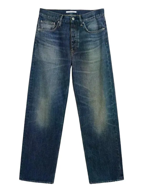 SUNFLOWER Faded-effect Loose Jeans - Blue