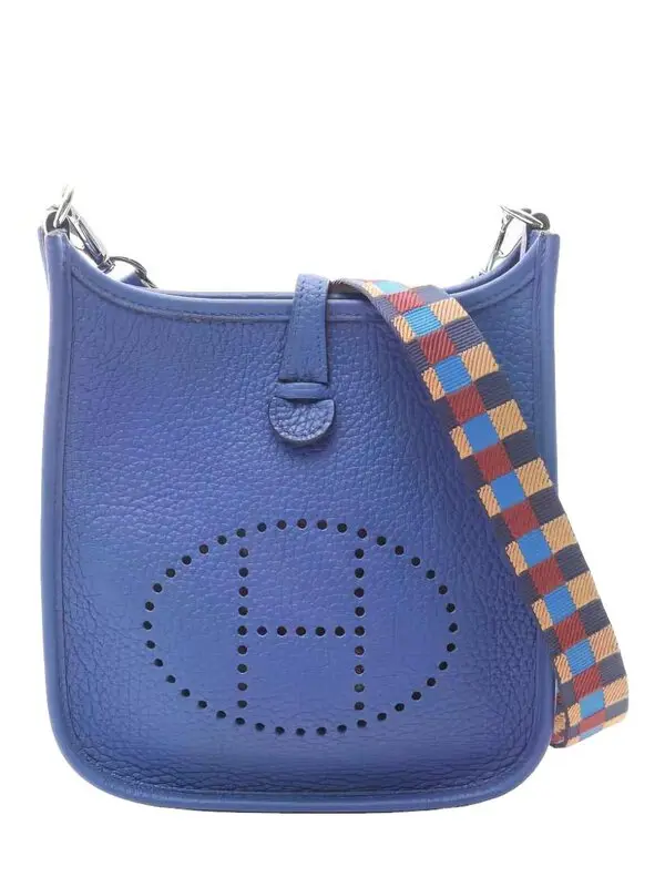 Hermès Evelyn Leather Shoulder Bag - Blue
