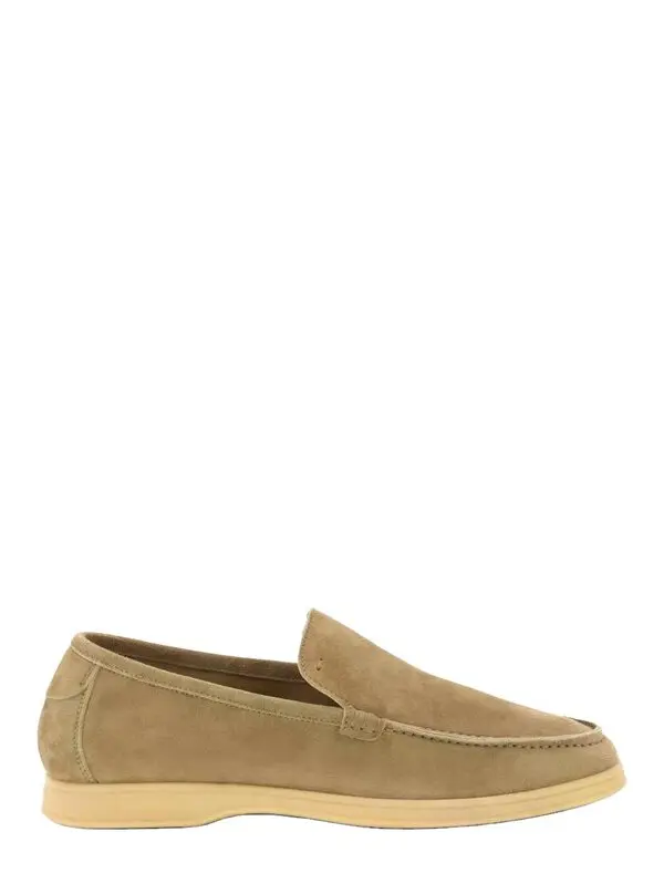Boggi Milano Aria Suede Loafers - Neutrals