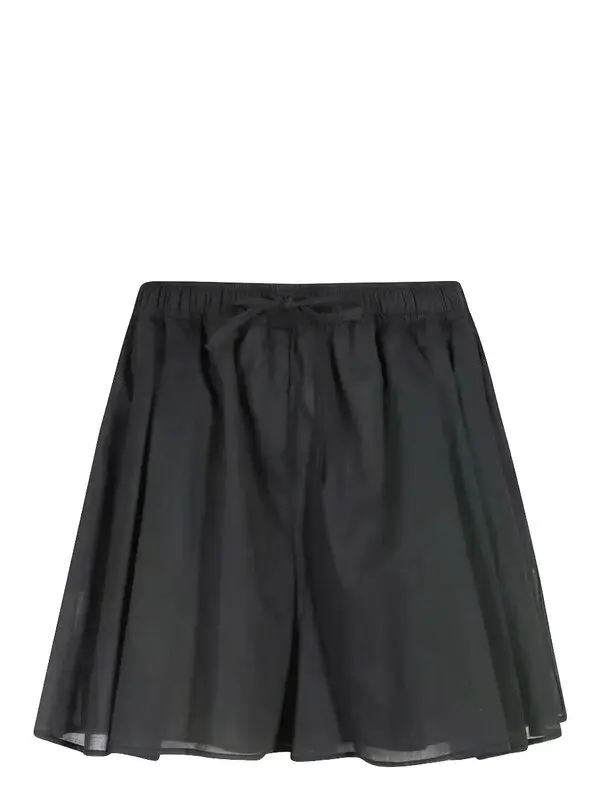 Federica Tosi Muslin Flared Shorts - Black