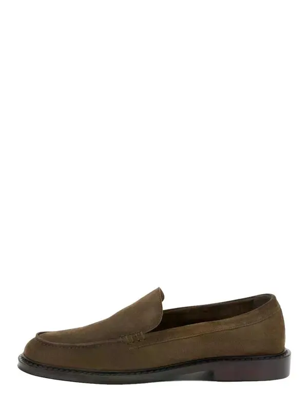 Boggi Milano Suede Blake-stitched Loafers - Brown