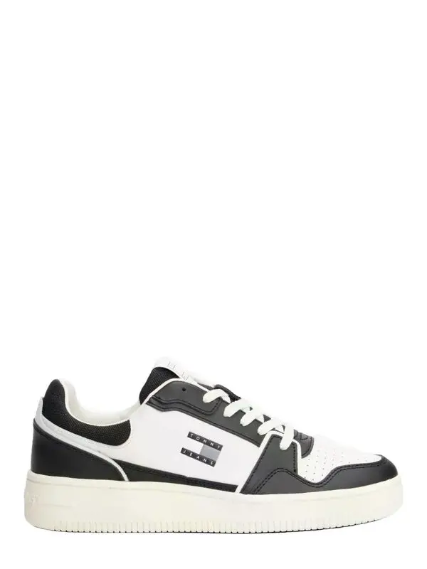Tommy Hilfiger Panelled Perforated Sneakers - White