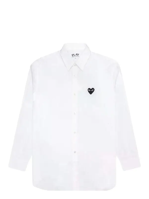 Comme Des Garçons Heart Patch Shirt - White