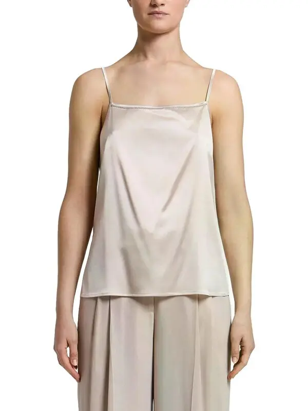 Peserico Monili-trim Camisole Top - Neutrals