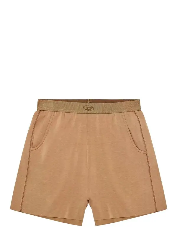 DIESEL® Logo-embossed Shorts - Brown