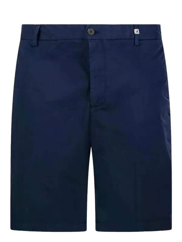 MYTHS Logo-detail Shorts - Blue