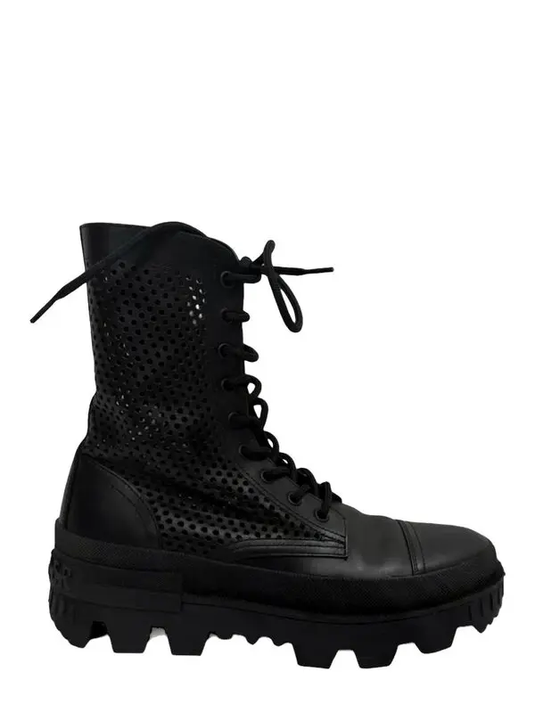 Moncler Carinne Perforated Ankle Boots - Black