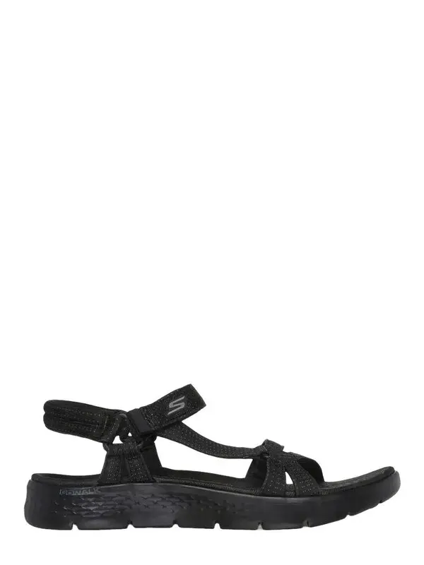 Sketchers Gowalk Strappy Sandals - Black