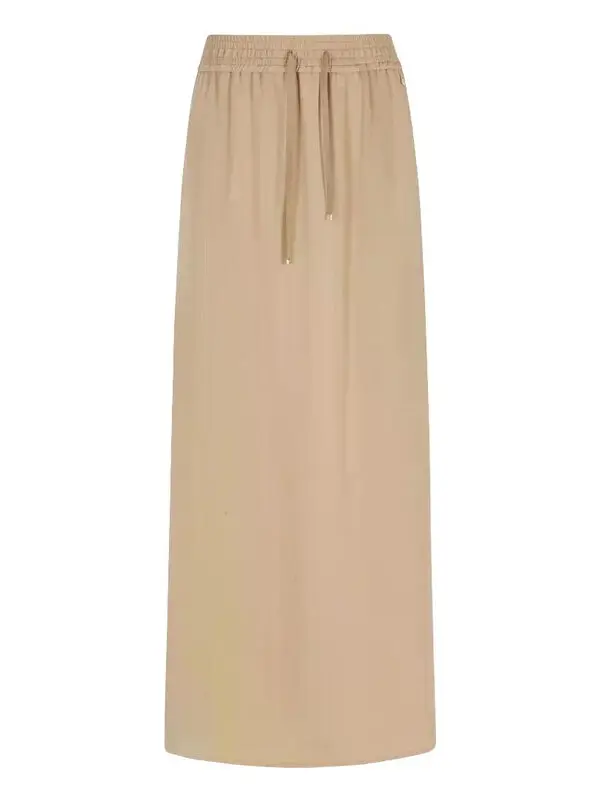 Herno Side-slit Midi Skirt - Neutrals