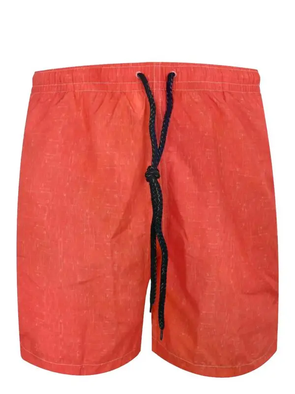 DRUMOHR Slub-texture Drawstring Shorts - Orange