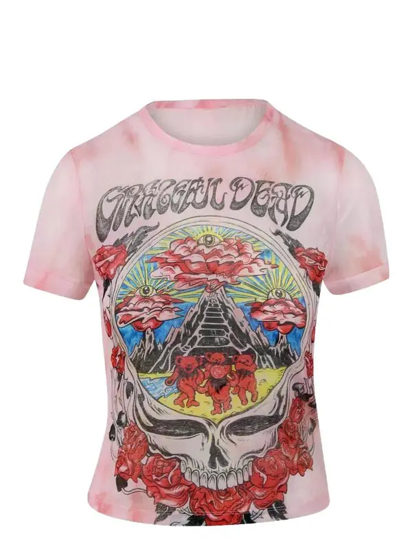 Alice + Olivia Tess Tee A+o X Grateful Dead Tie-dye T-shirt - Pink