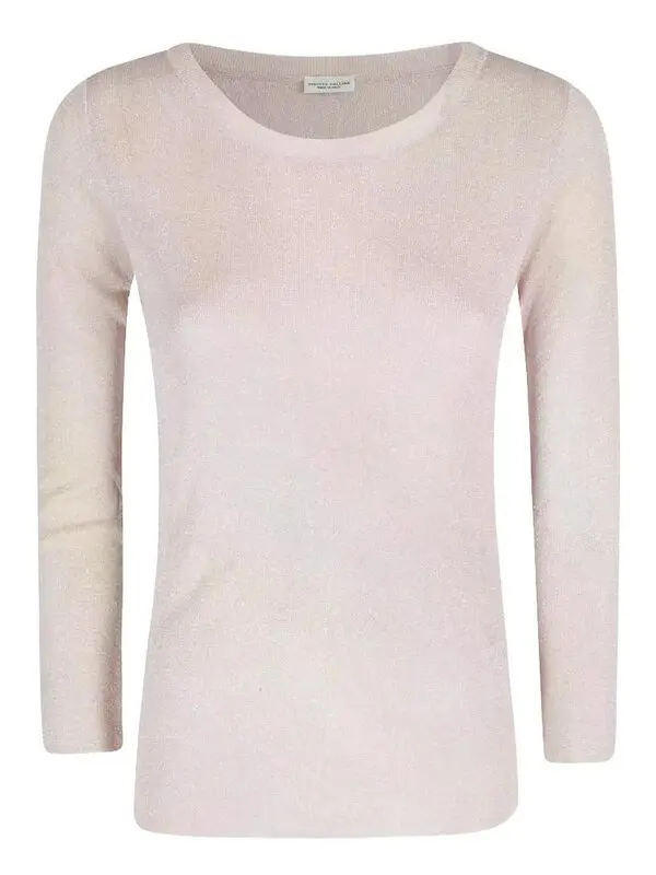 ROBERTO COLLINA Metallic-effect Fine-knit Sweater - Neutrals