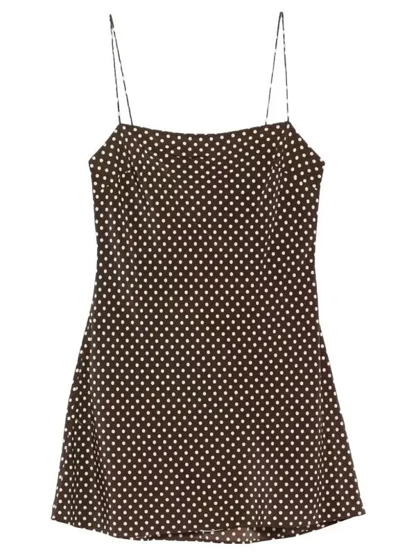 Matteau Polka-dot Print Dress - Brown