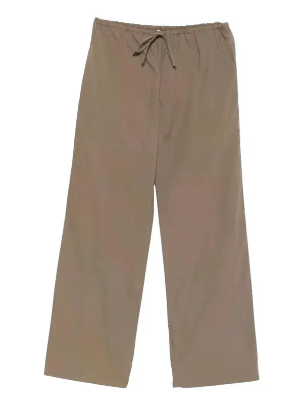 Matteau Drawcord Straight-leg Trousers - Brown