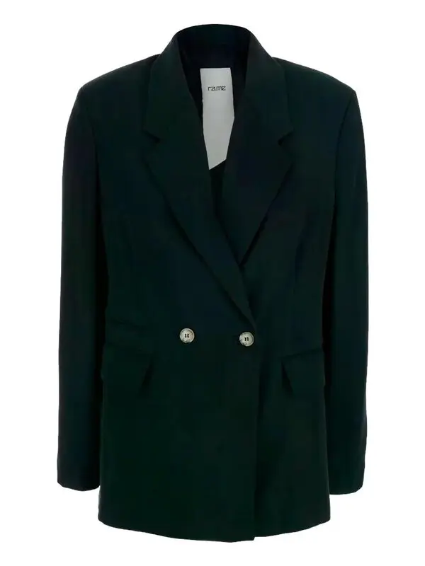 RAME Double-breasted Blazer - Black