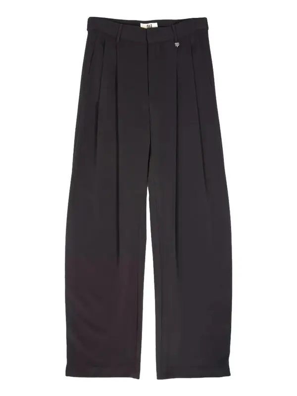 ANIYE BY Bella Pleat-detail Trousers - Black