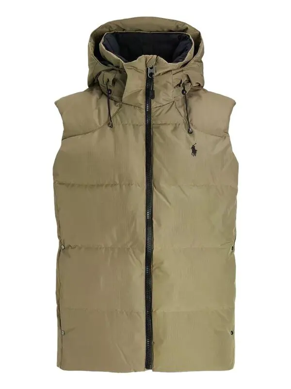 Polo Ralph Lauren Hooded Quilted Gilet - Brown