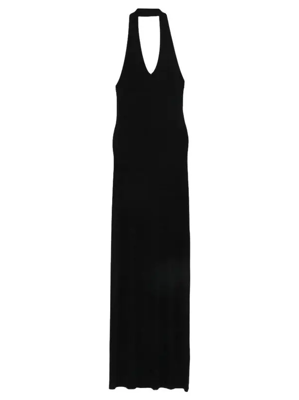 Enza Costa Ribbed Maxi Dress - Black