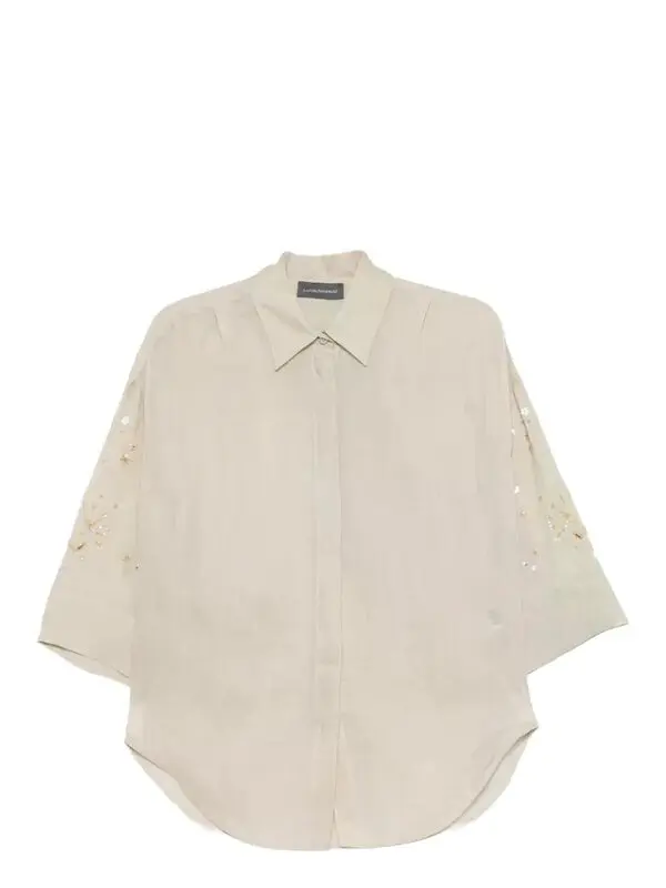 Lorena Antoniazzi Sequin-embellished Shirt - Neutrals