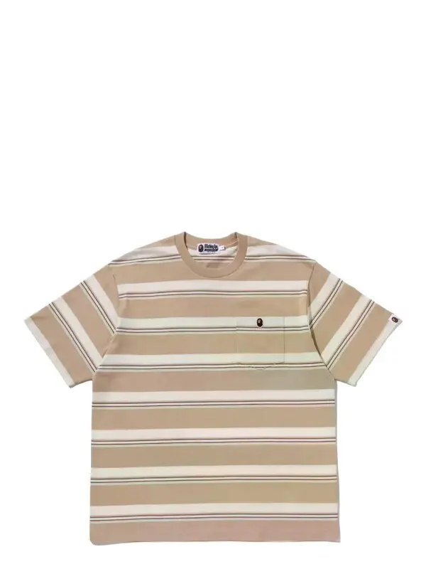 A BATHING APE Striped T-shirt - Neutrals