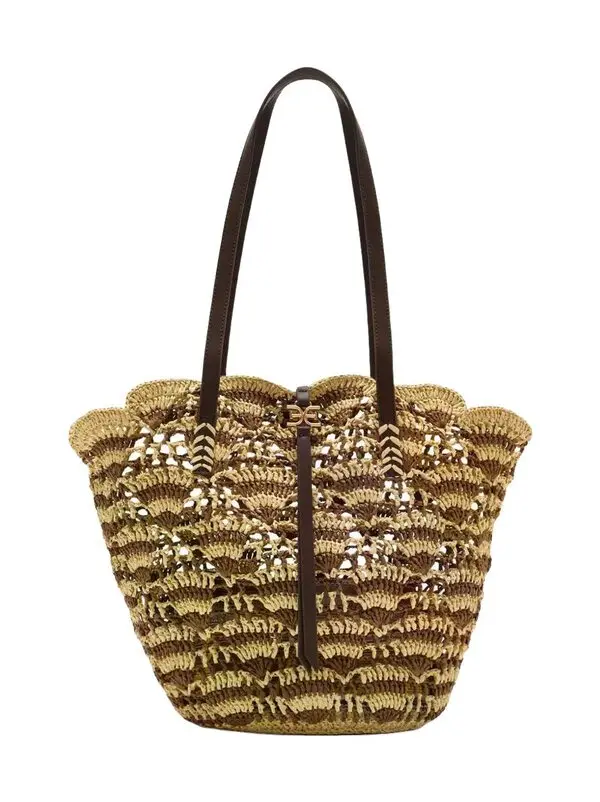 Sam Edelman Laylah Crochet Knit Tote Bag - Neutrals