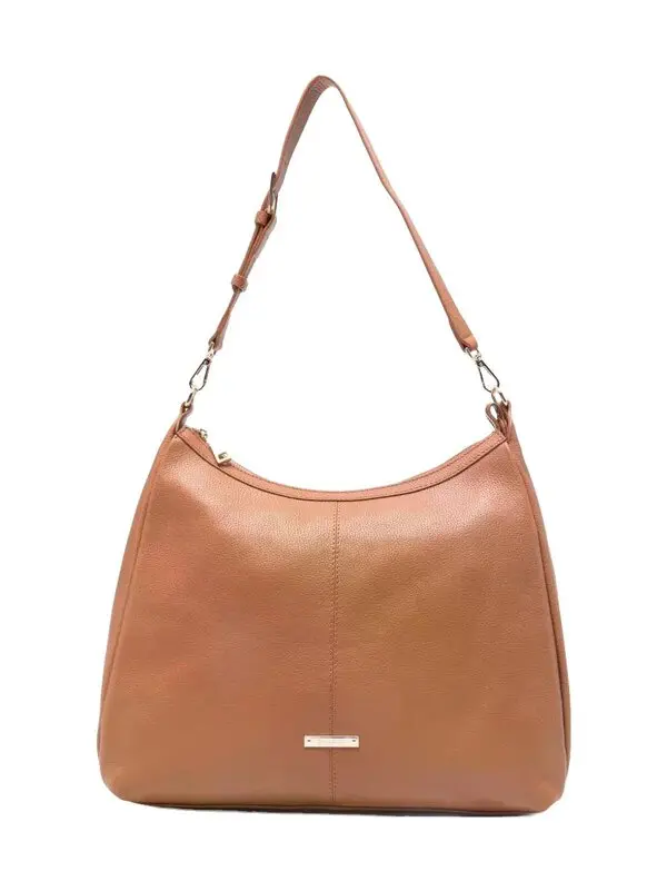 CROMIA Serena Grained Leather Shoulder Bag - Brown