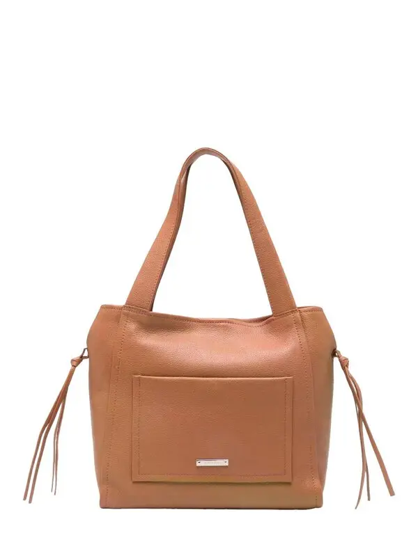 CROMIA Grained Leather Shoulder Bag - Brown
