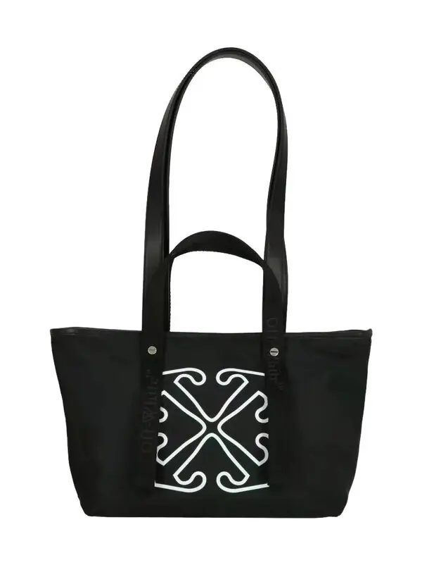 Off-White Arrows-motif Logo-strap Tote Bag - Black