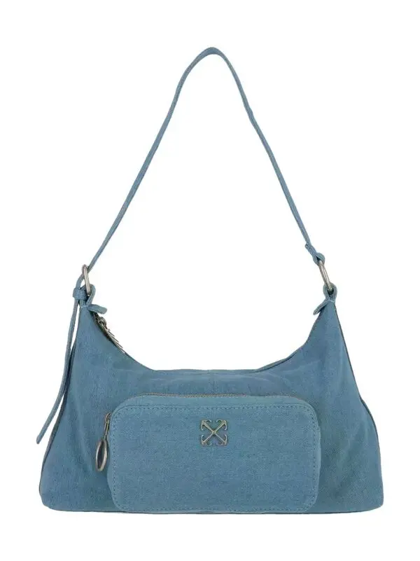 Off-White Arrows Denim Shoulder Bag - Blue