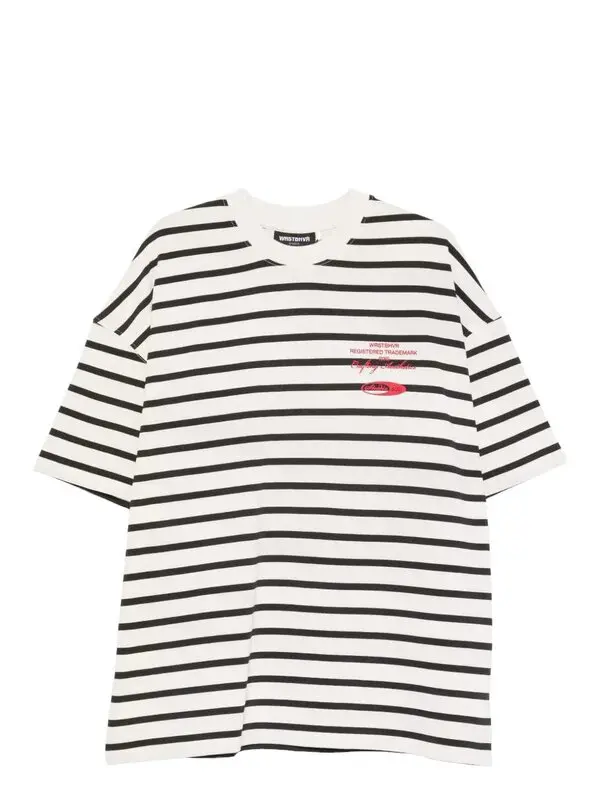 WRSTBHVR Logo-print T-shirt - Neutrals