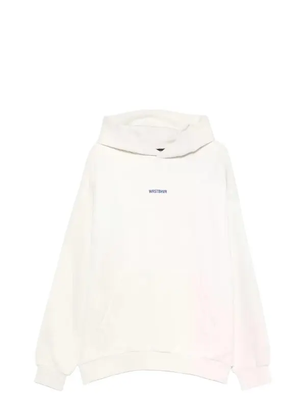 WRSTBHVR Garm V5 Logo-print Hoodie - White
