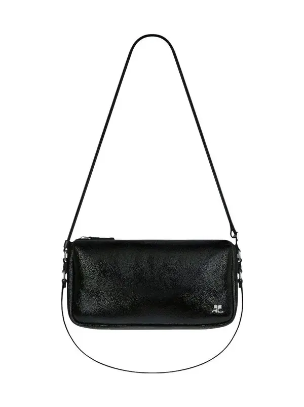 COURREGES Small Three Sixty Shoulder Bag - Black