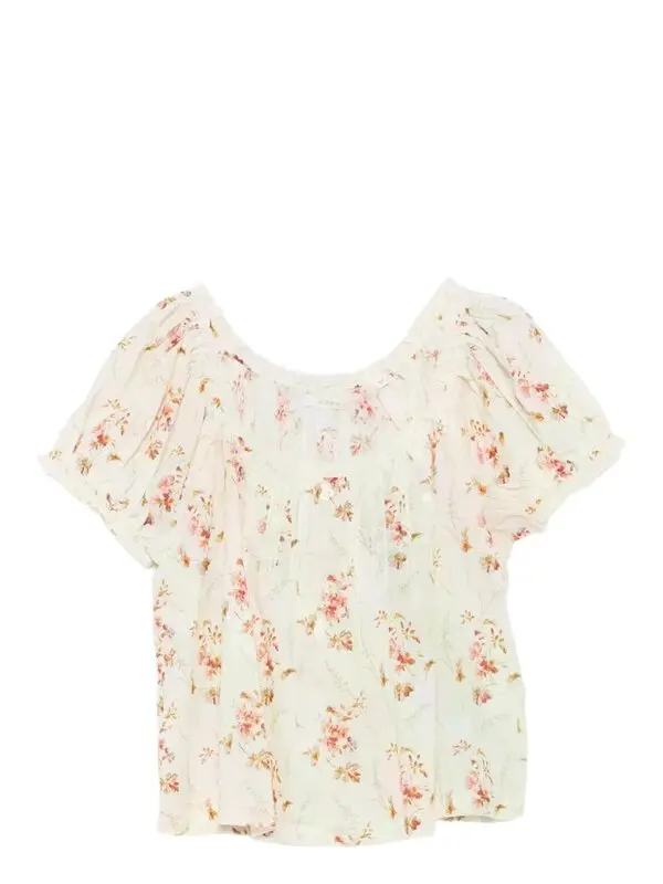 DÔEN Frederica Floral-print Blouse - Brown