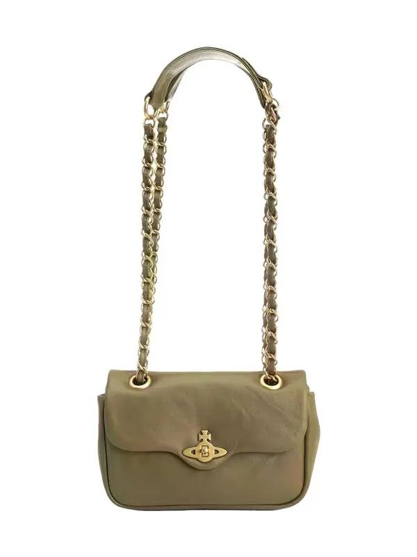 VIVIENNE WESTWOOD Small Anita Chain-link Shoulder Bag - Green