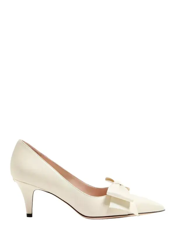 Valentino Garavani Bowow Kidskin Pumps - Neutrals