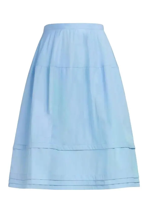 Marni Micro-pleated A-line Midi Skirt - Blue