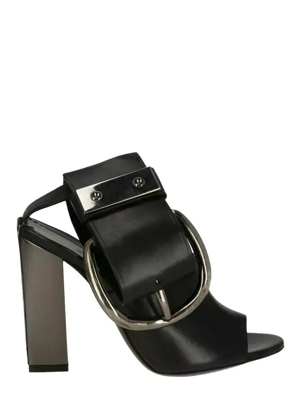 TOM FORD Buckle-detail Leather Sandals - Black