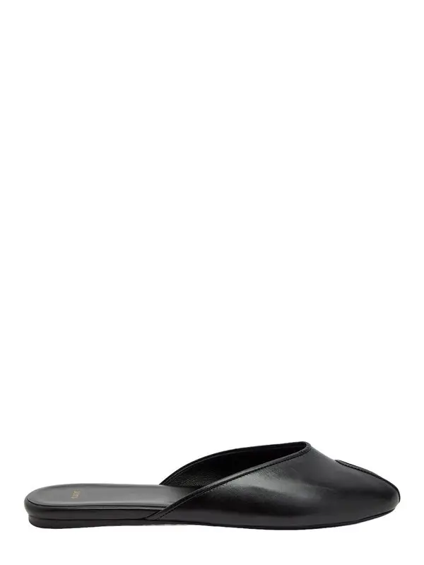 JUDE Leather Peep-toe Sandals - Black