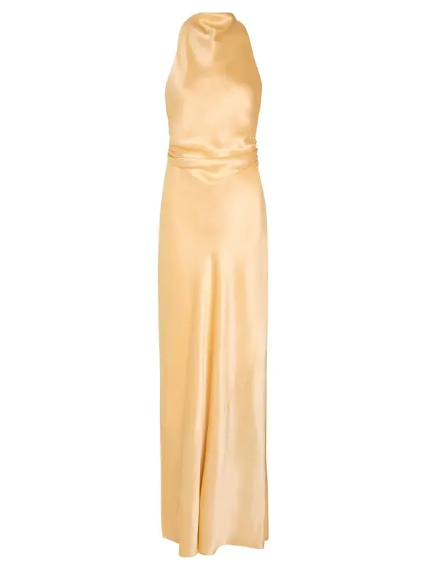 REFORMATION Silk Maxi Dress - Cream