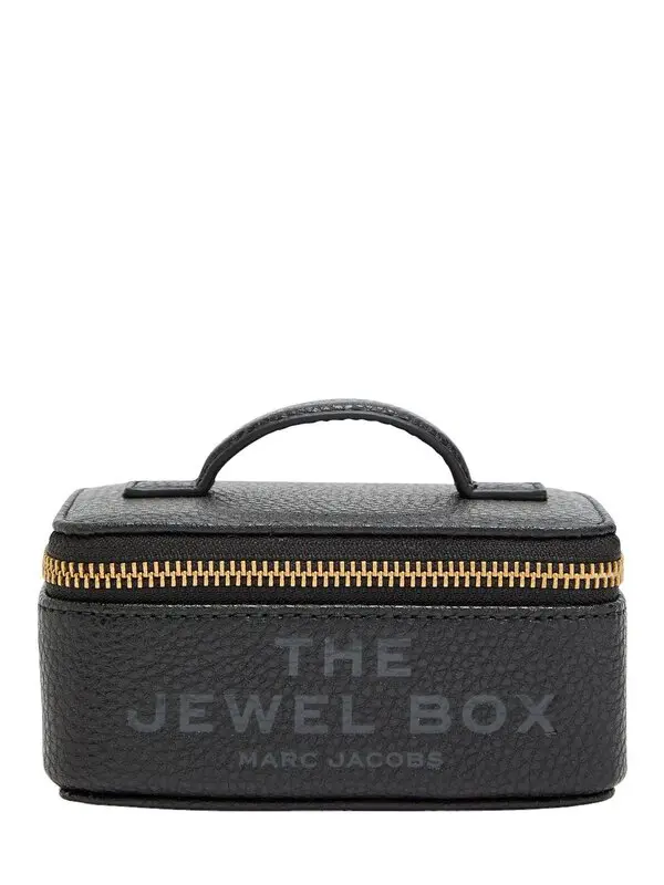 Marc Jacobs The Jewel Grained Leather Jewellery Box - Black