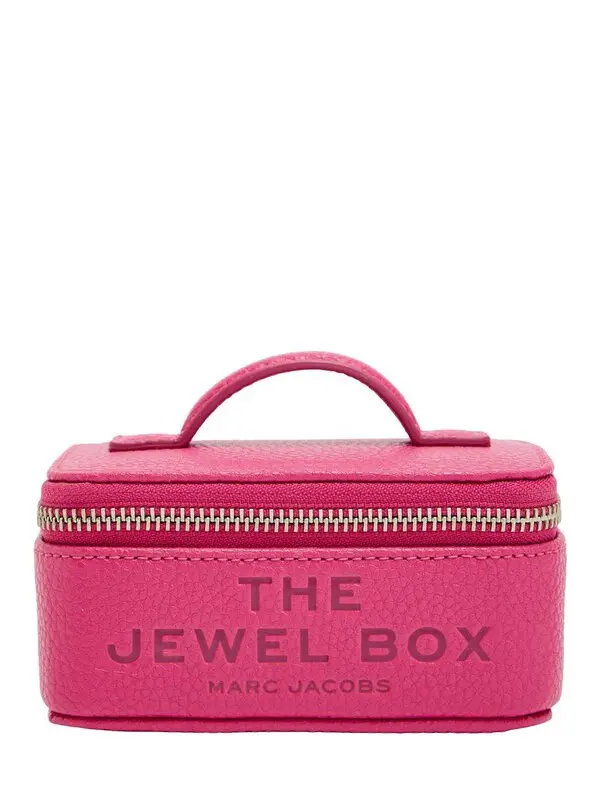 Marc Jacobs The Jewel Grained Leather Jewellery Box - Pink