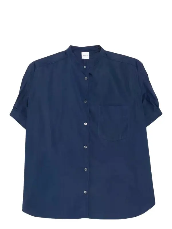 Aspesi Short-sleeve Blouse - Blue