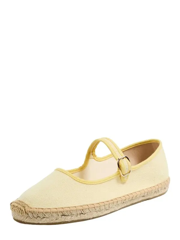 Soludos Mary Jane Espadrilles - Butter Yellow