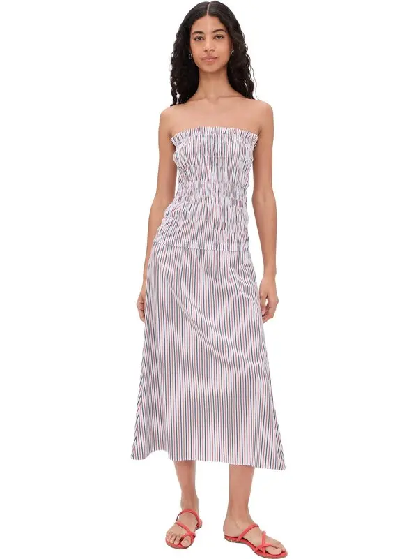 Faithfull The Brand Amalita Midi Dress - Venezia Stripe