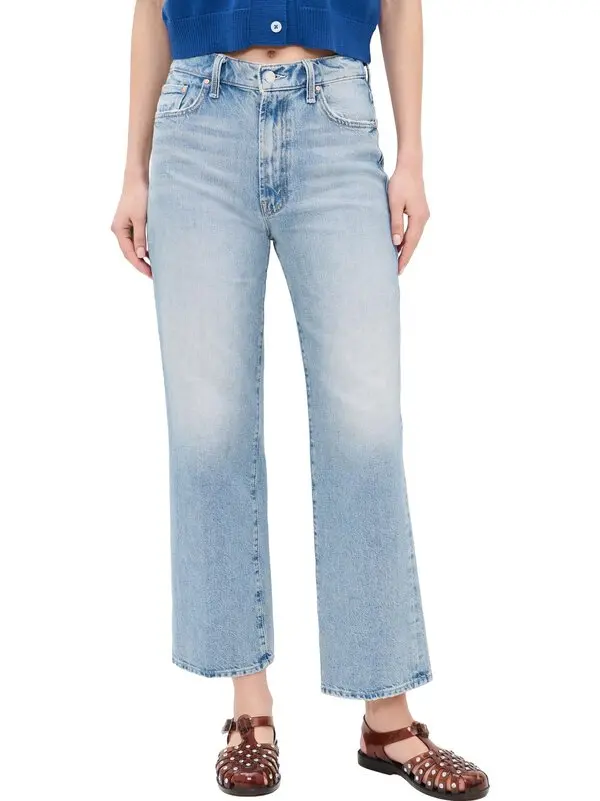 MOTHER The Rambler Zip Flood Jeans - Reelin In The Fun