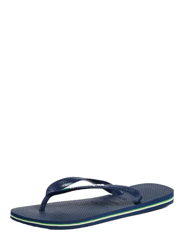 Havaianas Brazil Logo Sandals - Navy Blue