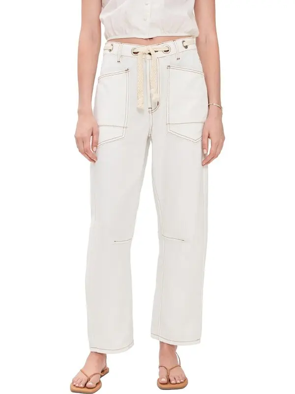 Lioness Rush Hour Straight Leg Jeans - Porcelain