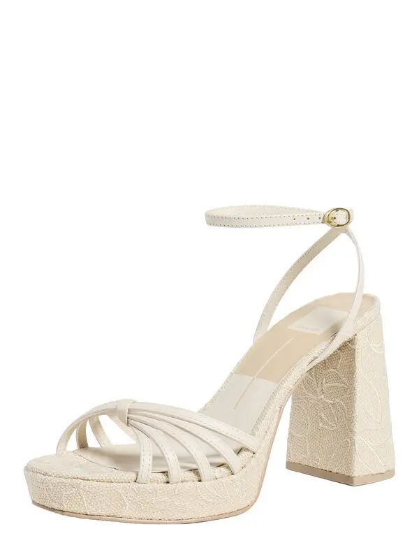 Dolce Vita Prady Platform Sandals - Bone Leather