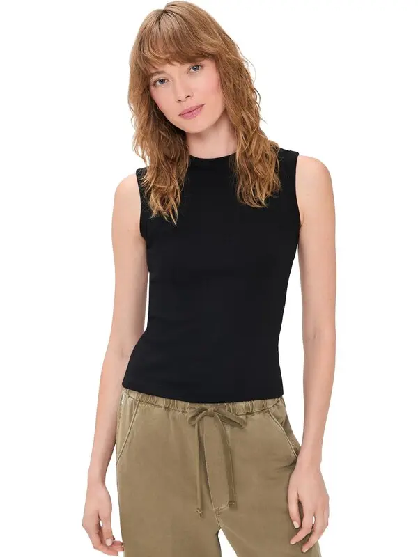 Madewell The '90s Shell Tank - Jet Black