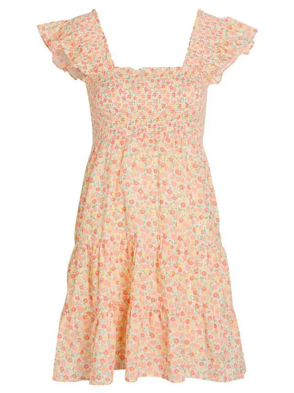 Rixo Floral-print Cotton Mini Dress - Multicoloured